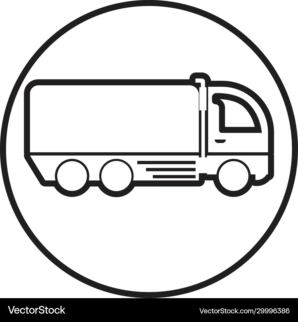 Truck icon and symbol template Royalty Free Vector Image