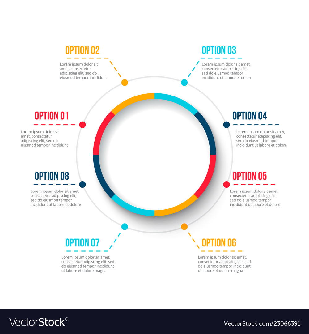 Business data visualization abstract element Vector Image