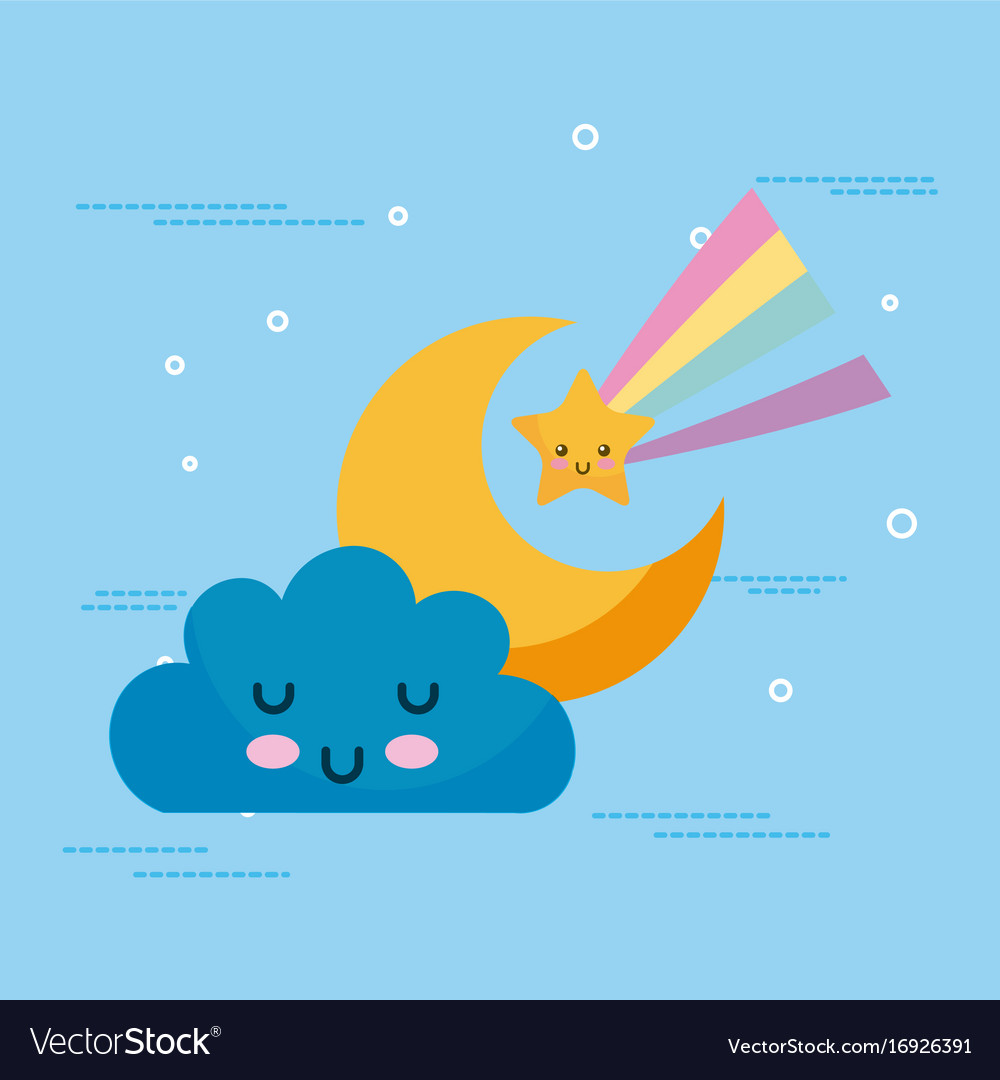 Climate objects cartoon Royalty Free Vector Image