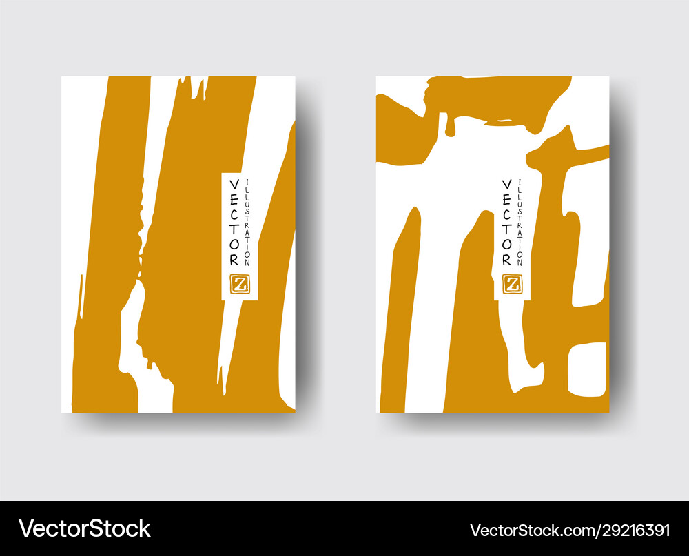 Cool bright poster set with abstract colorful Vector Image