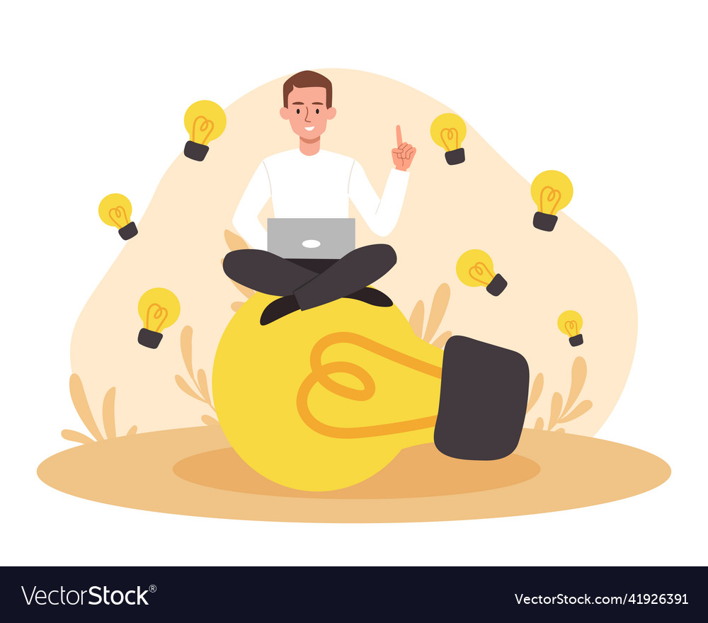 Creative Idea Ignition Royalty Free Vector Image