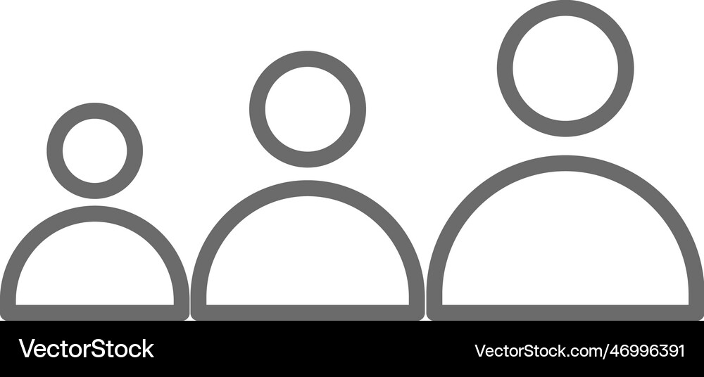 Experience business people icon with black Vector Image