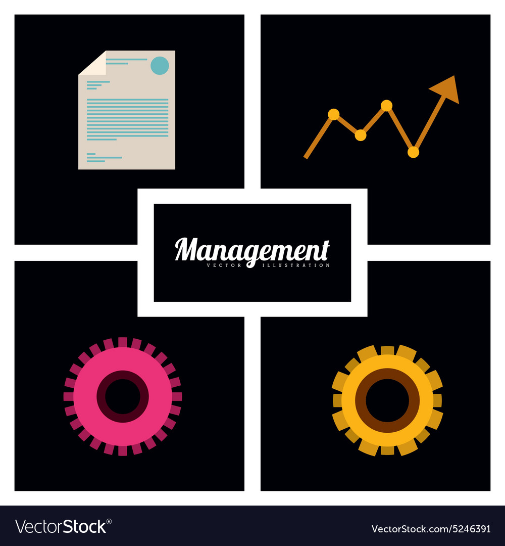 Management design Royalty Free Vector Image - VectorStock