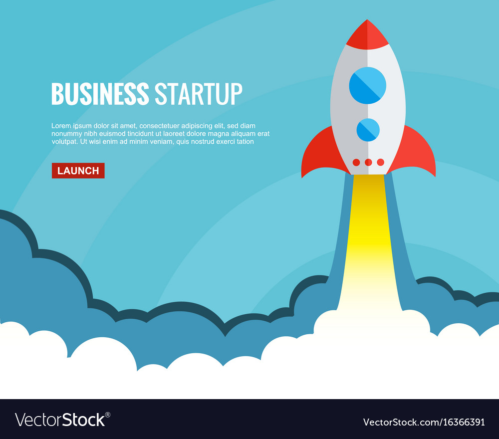 Rocket launch Royalty Free Vector Image - VectorStock