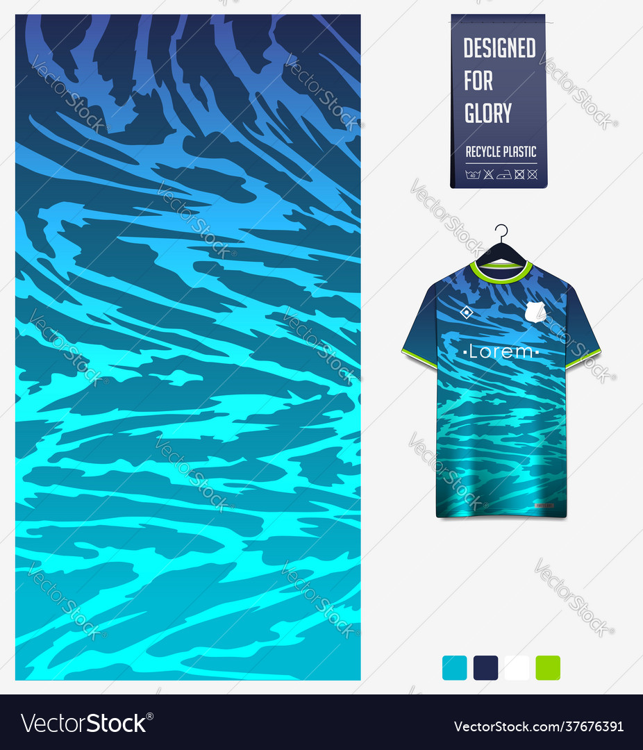 Soccer jersey pattern design abstract pattern Vector Image