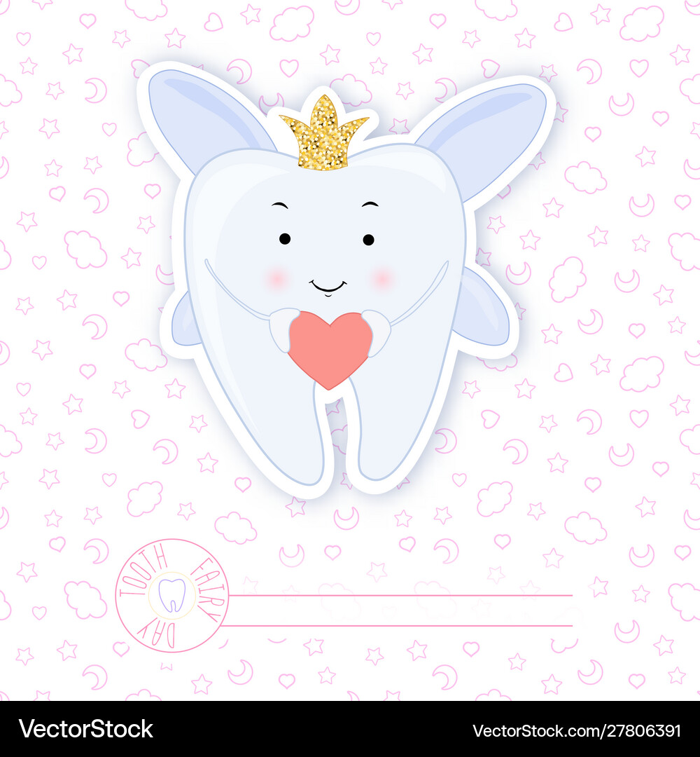 Tooth fairy cartoon Royalty Free Vector Image - VectorStock