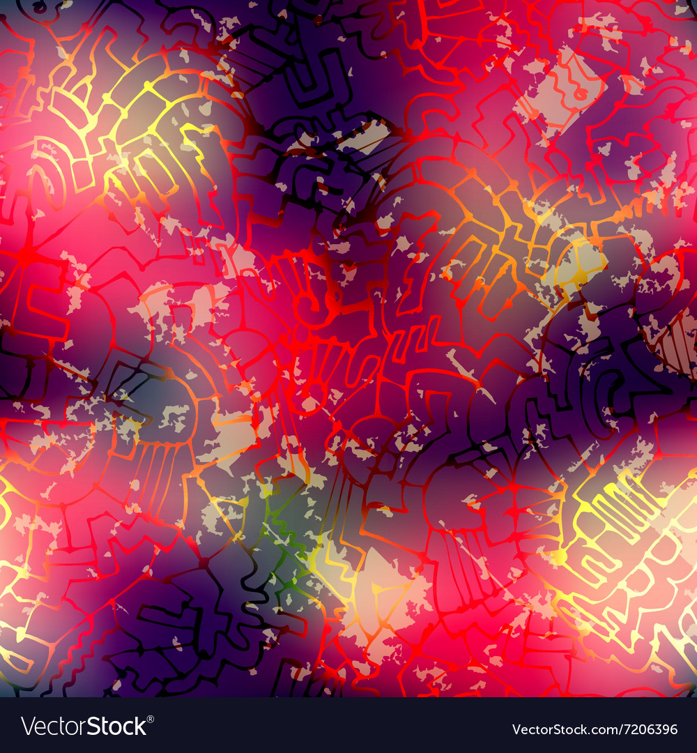 Abstract doodles pattern Royalty Free Vector Image