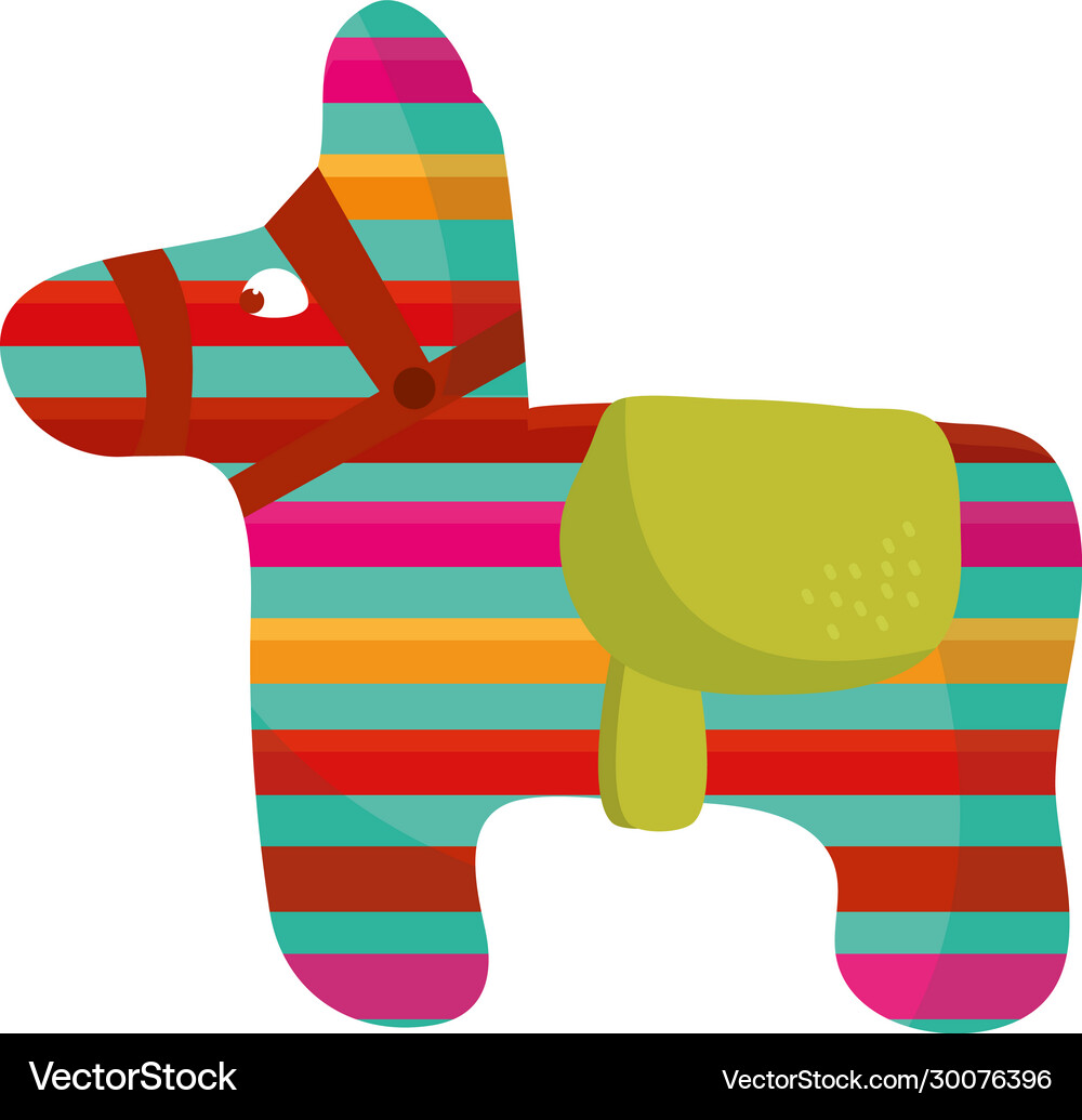 Cinco de mayo donkey pinata decoration Royalty Free Vector