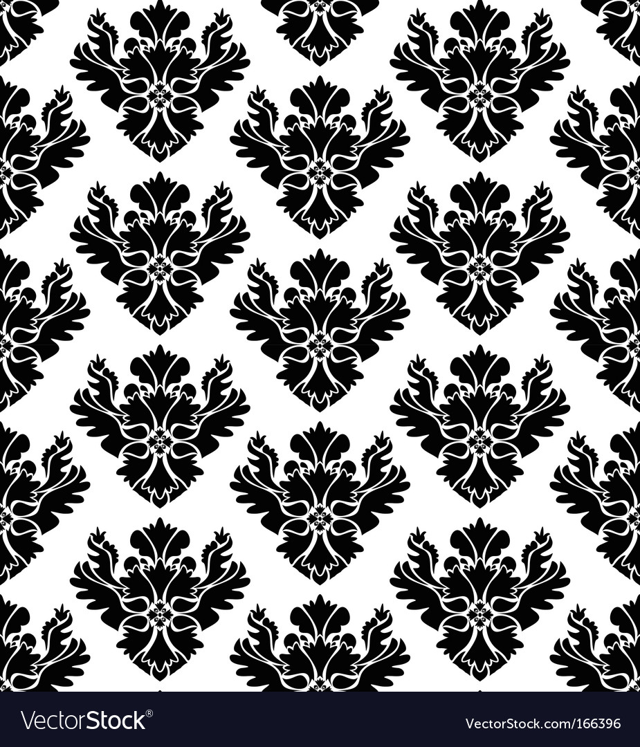 Damask wallpaper Royalty Free Vector Image - VectorStock