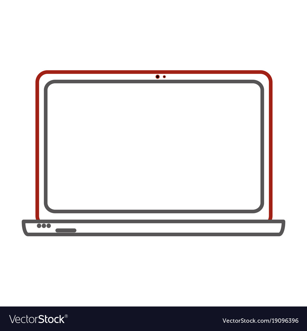 Isolated laptop design Royalty Free Vector Image
