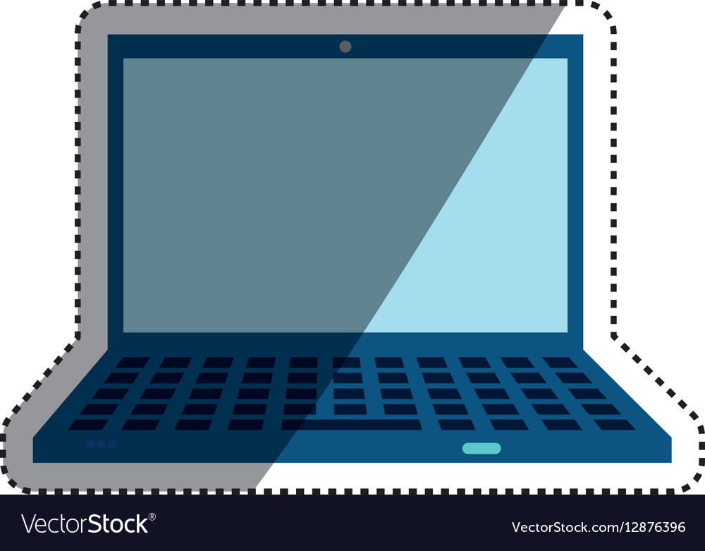 Laptop pc technology Royalty Free Vector Image