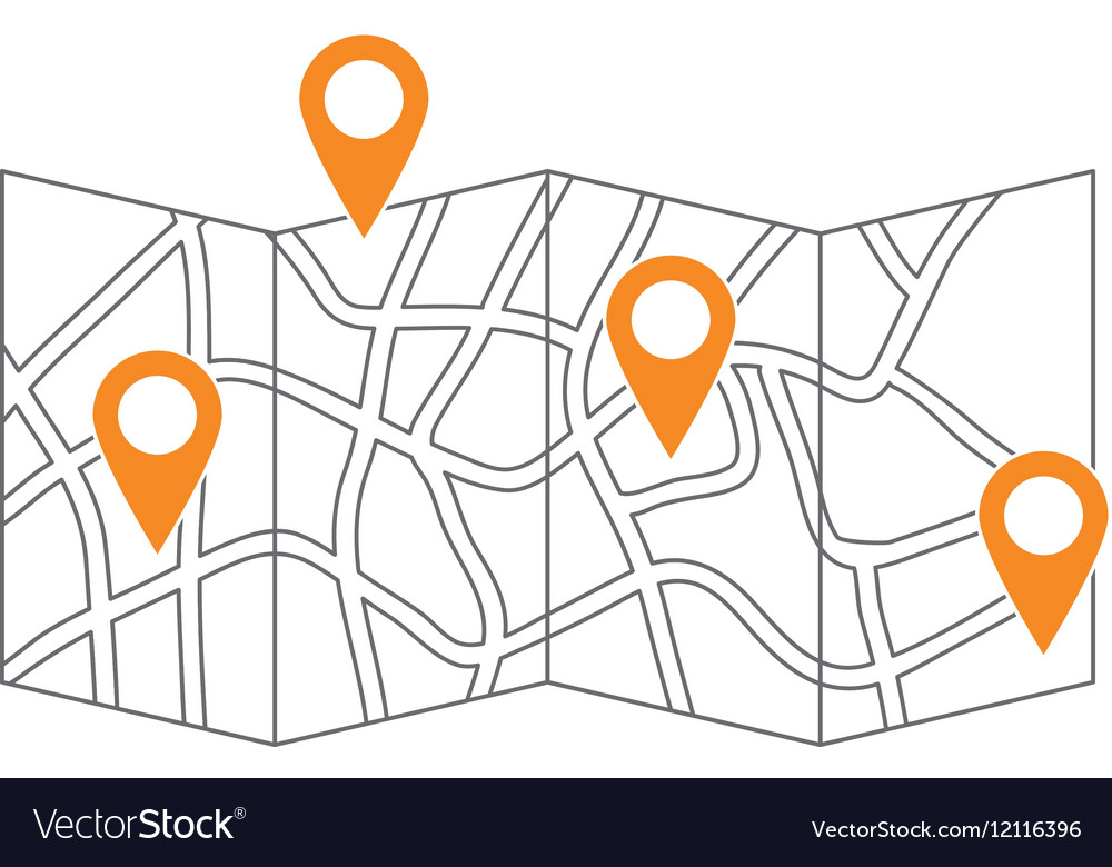 Map location marker Royalty Free Vector Image - VectorStock