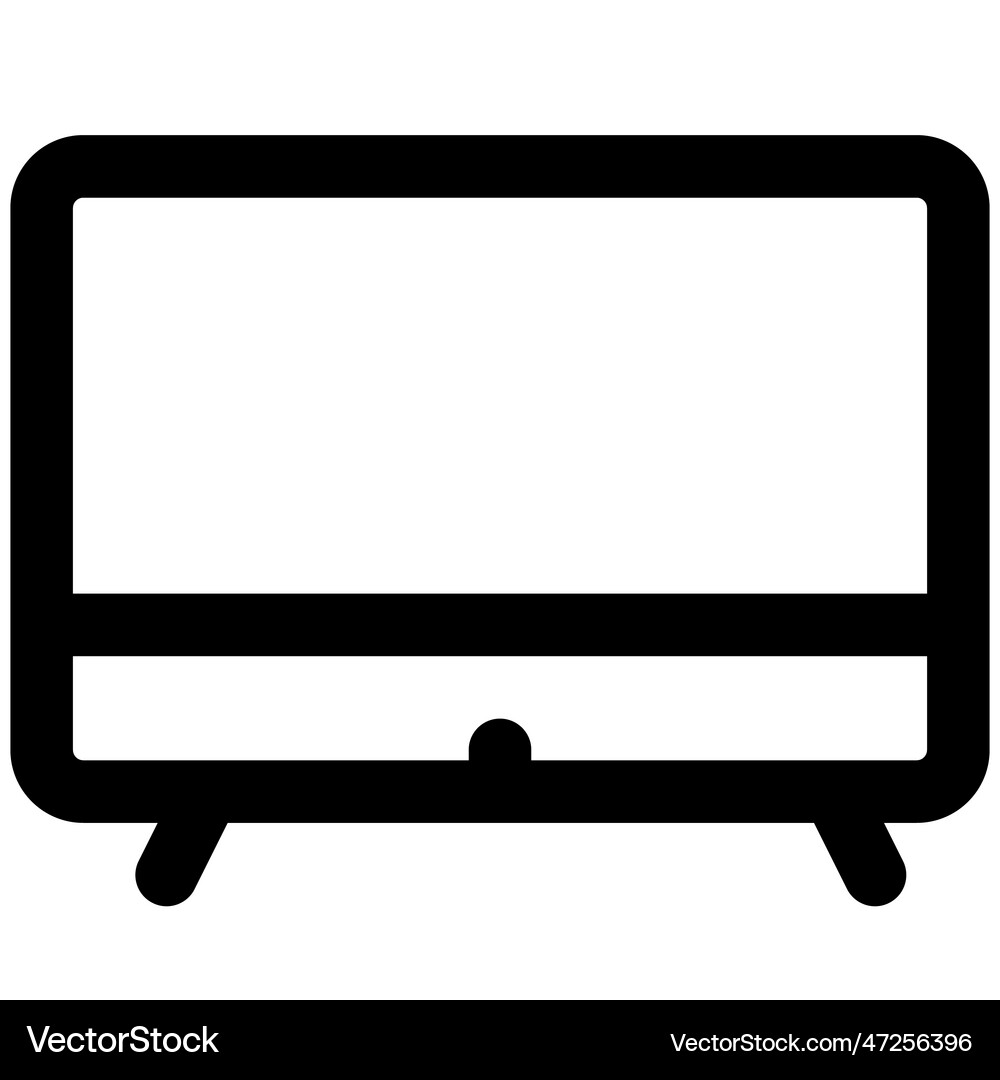 Modern design television for indoor entertainment Vector Image