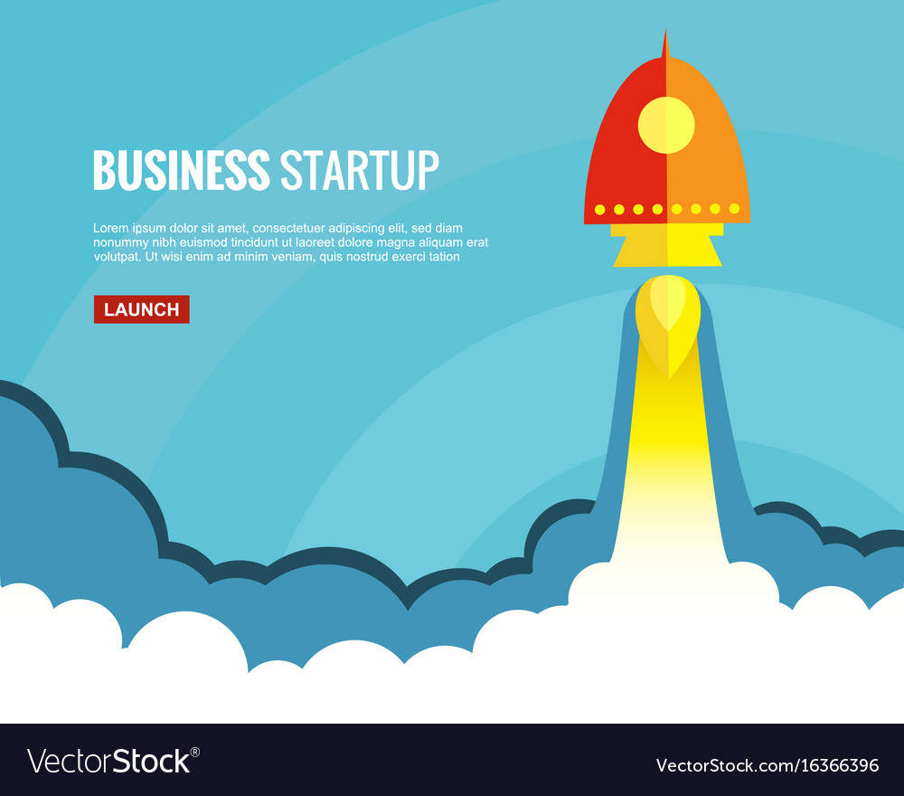Rocket launch Royalty Free Vector Image - VectorStock
