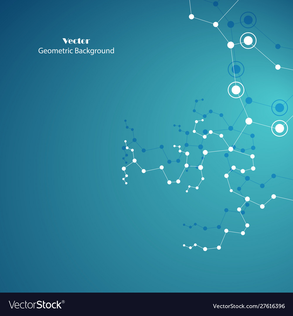 Technical abstract background with connecting dots