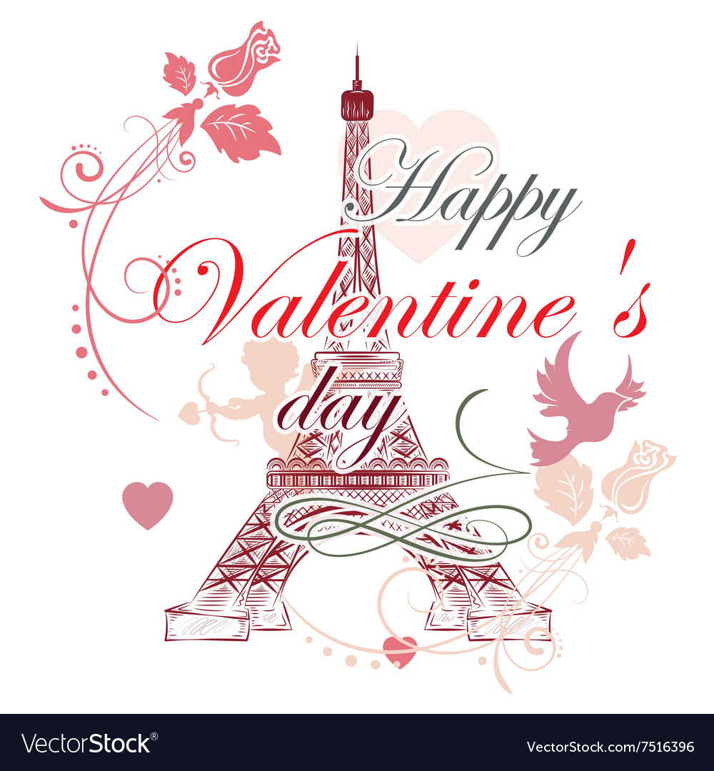 Vintage Valentine Clip Art Eiffel Tower Eiffel Tower Sketch Hi Res