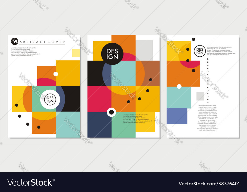 Abstract templates collection Royalty Free Vector Image