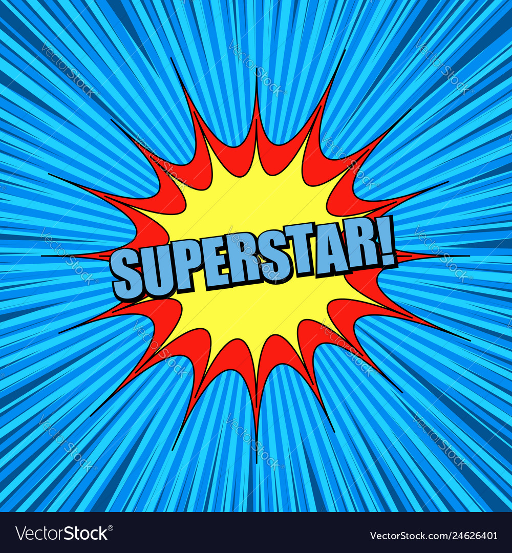 Comic blue explosive super background Royalty Free Vector