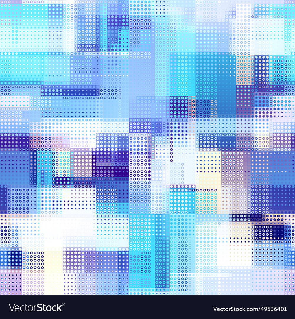 Geometric abstract pattern halftone small dots Vector Image