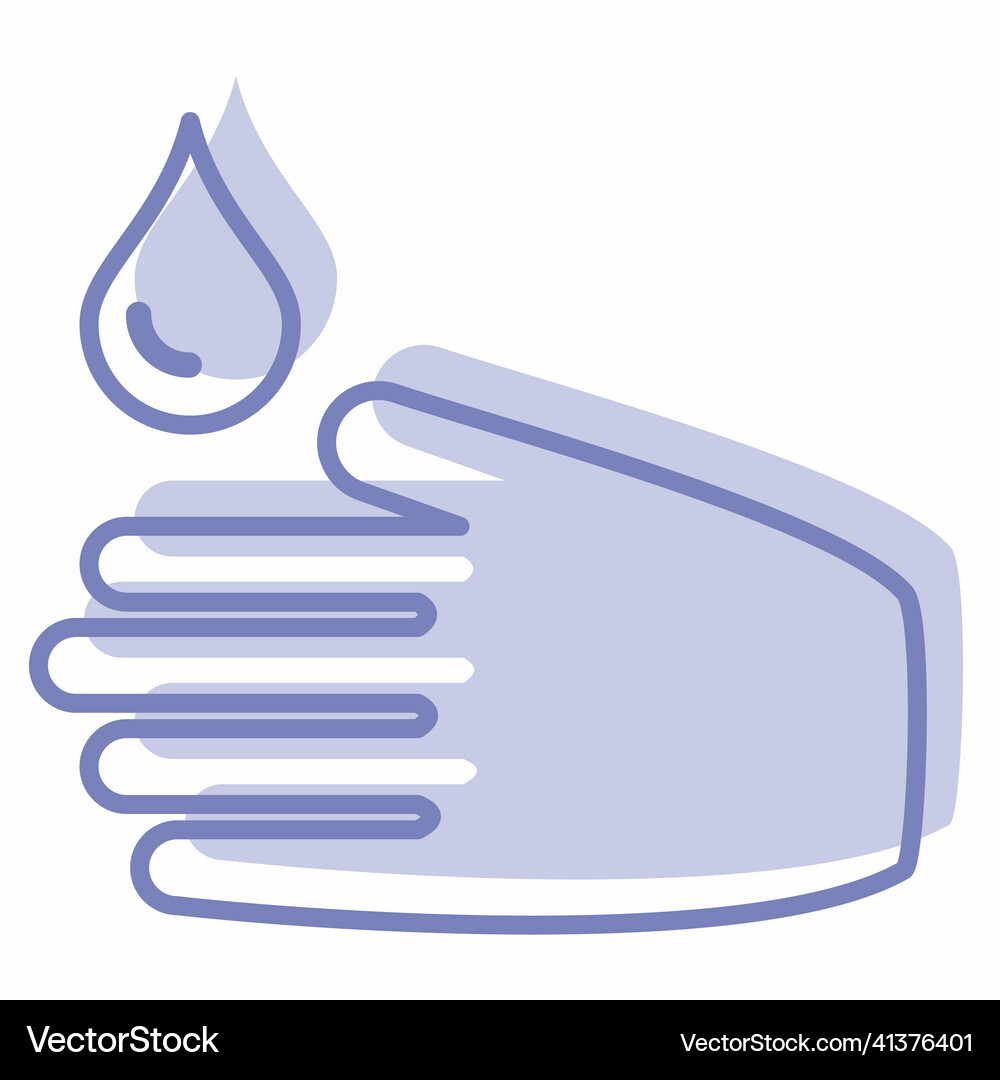 Icon of wash - two tone style Royalty Free Vector Image