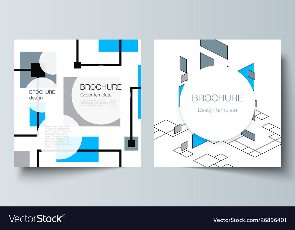 Minimal layout two square format Royalty Free Vector Image