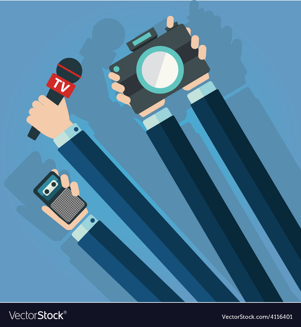 Press Royalty Free Vector Image - VectorStock