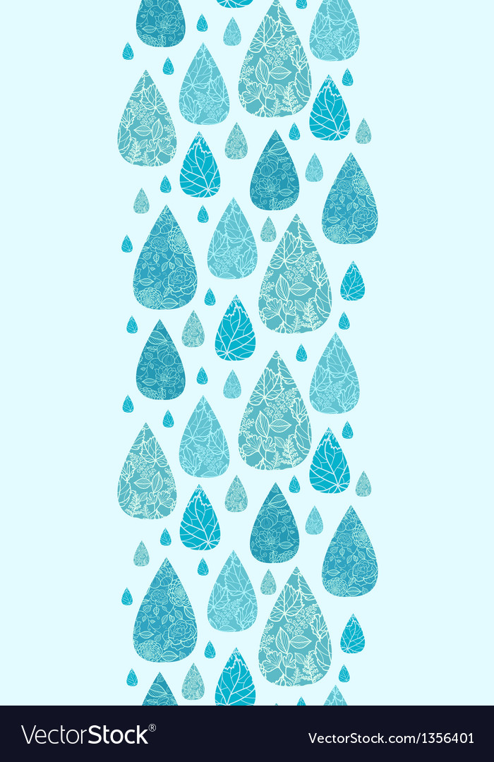 Rain drops textured seamless pattern background Vector Image