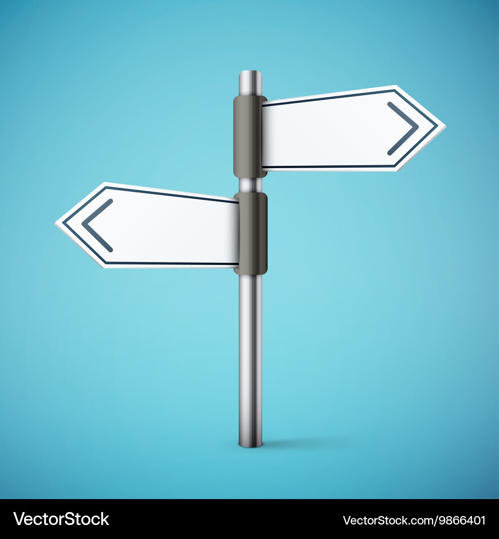 Road sign Royalty Free Vector Image - VectorStock