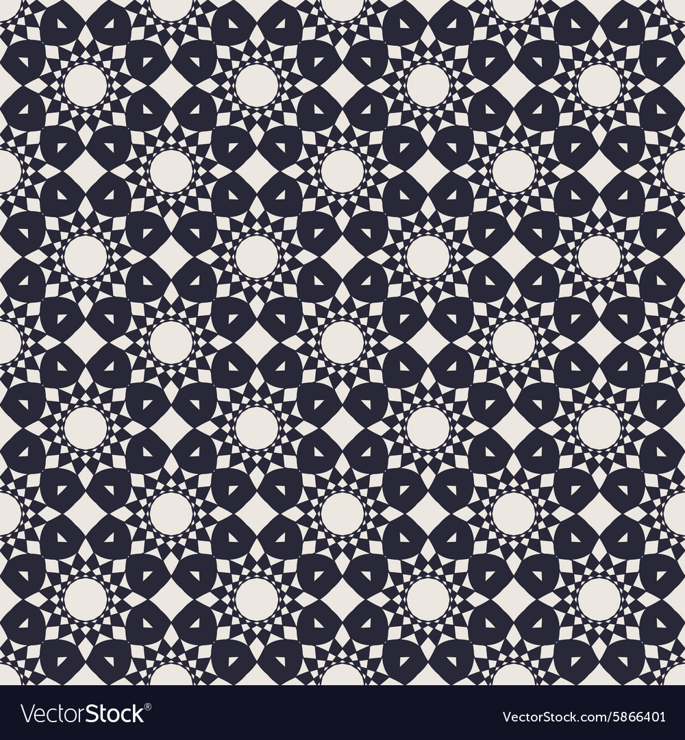 Round Geometric Seamless Pattern Royalty Free Vector Image