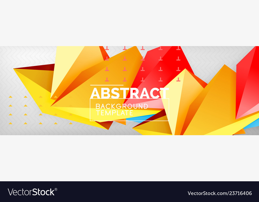 3d polygonal shape geometric background Royalty Free Vector