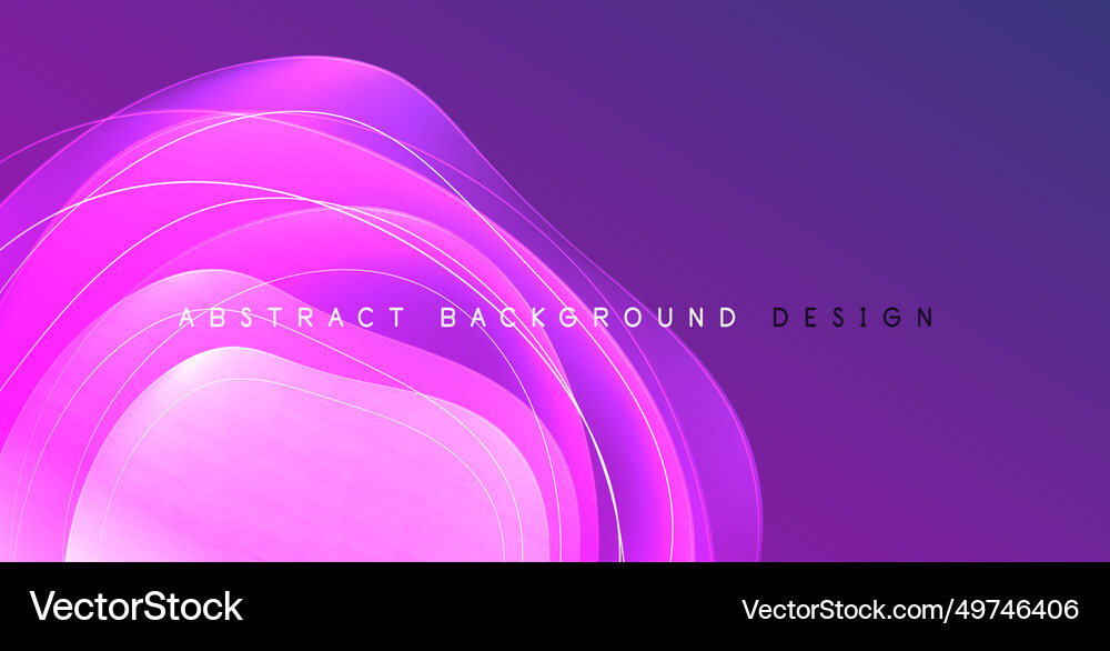 Colorful transparent flowing fluid shapes Vector Image