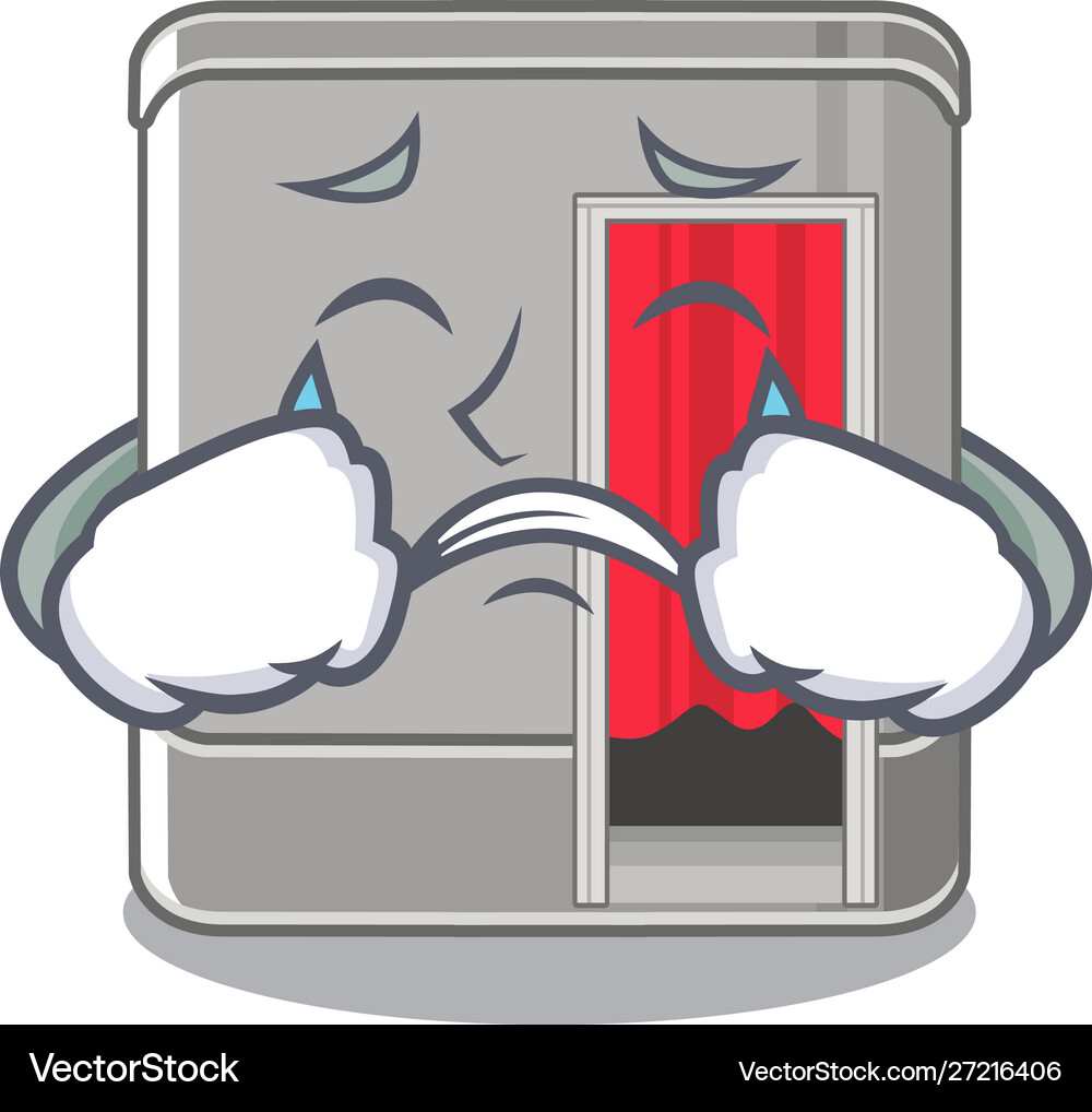 Crying photo booth isolated with cartoon Vector Image