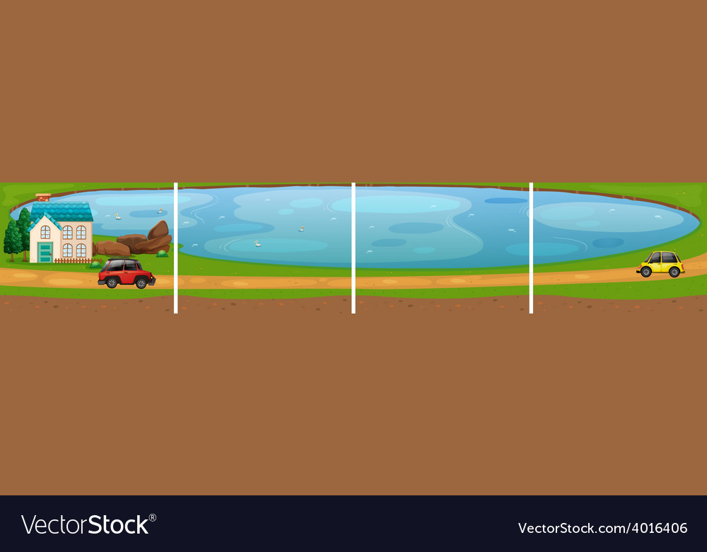 Pond Royalty Free Vector Image - VectorStock