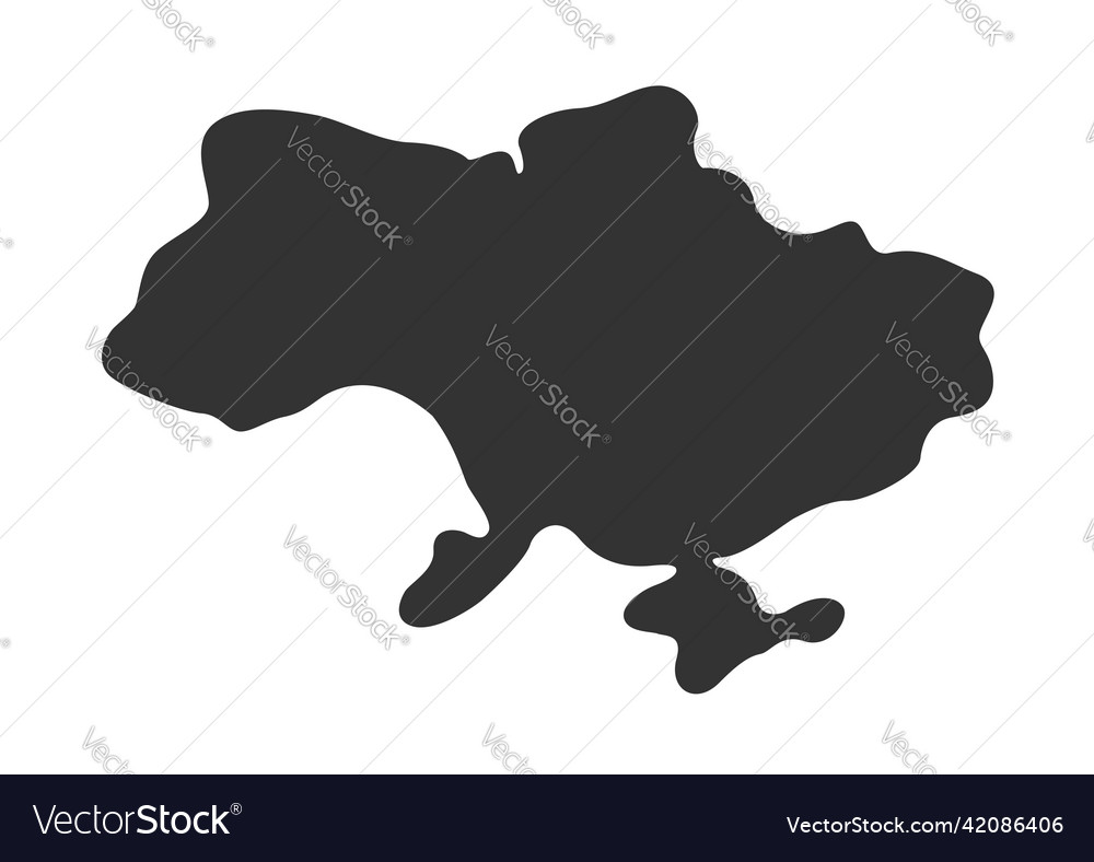 Simple map over white background Royalty Free Vector Image