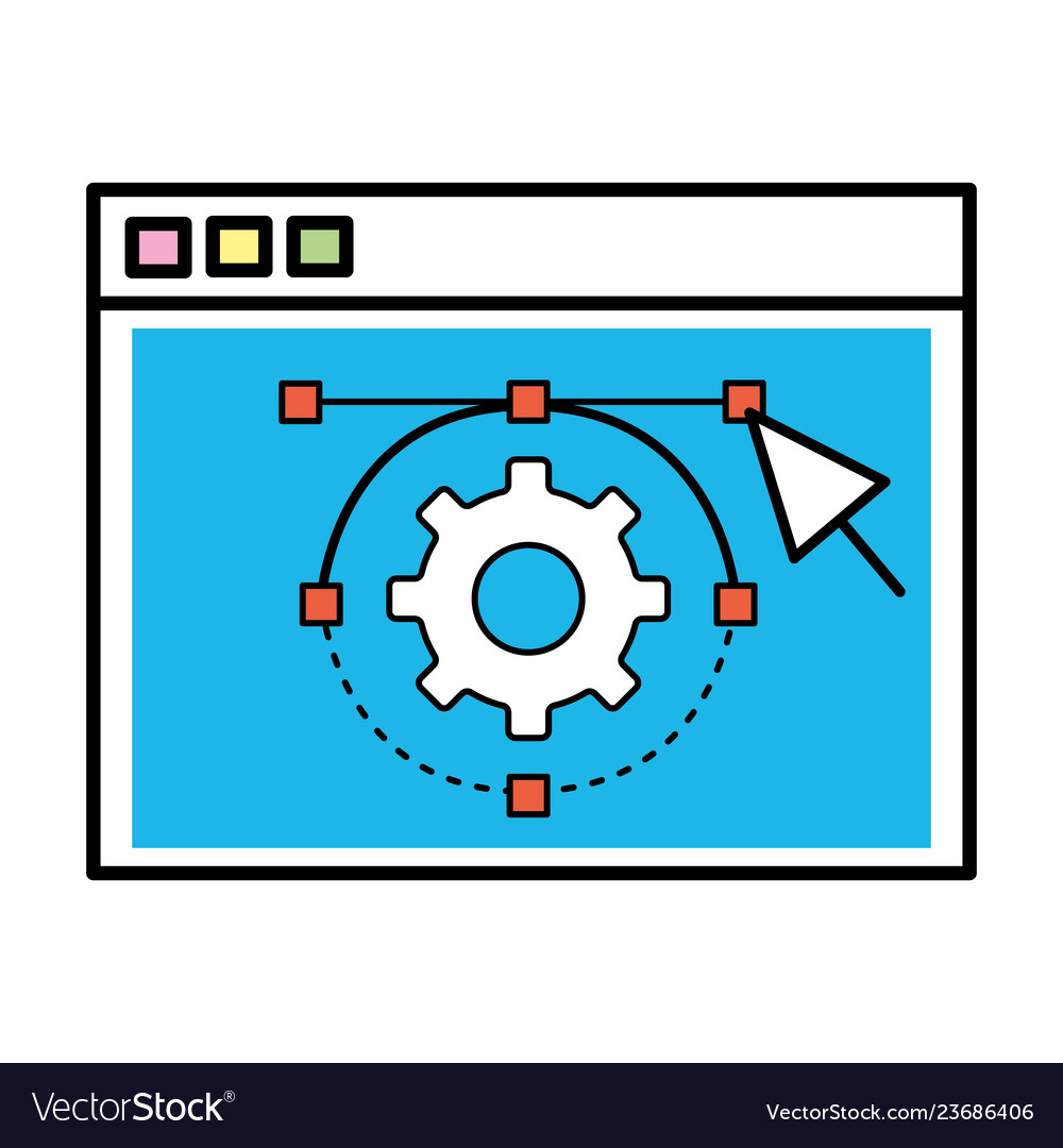 Technology computing cartoon Royalty Free Vector Image