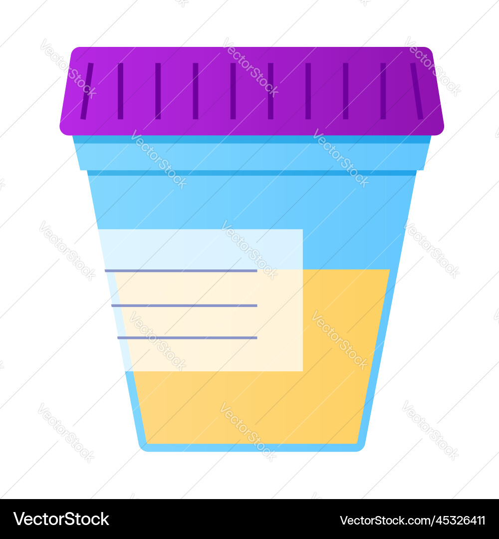 Analysis of urine - modern flat design style Vector Image