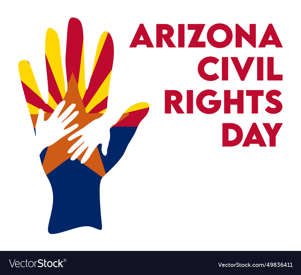 Arizona civil rights day united states Royalty Free Vector