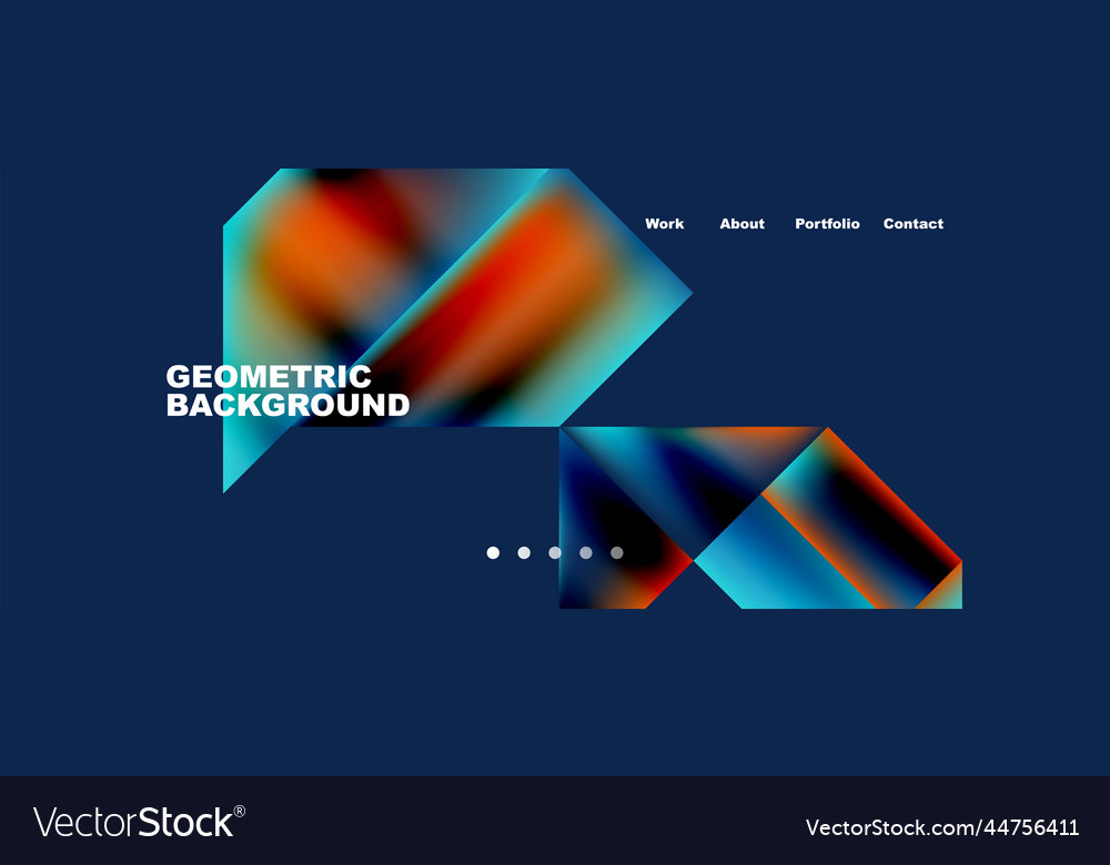 Dynamic lines triangles rectangles geometric Vector Image