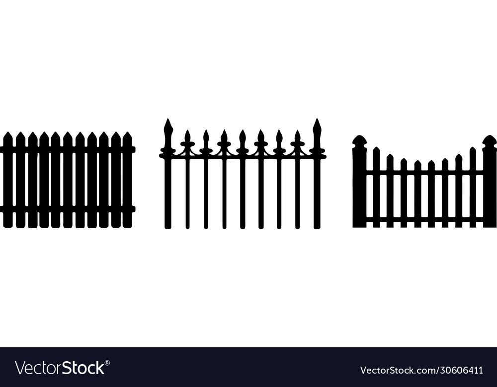 Fence icon isolated on background Royalty Free Vector Image