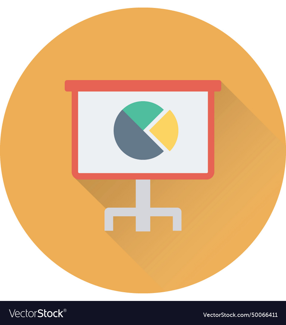 Graph presentation icon Royalty Free Vector Image