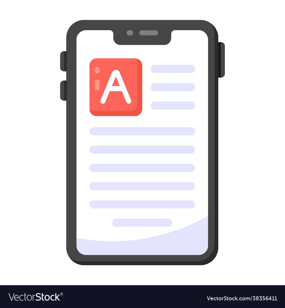 Mobile article Royalty Free Vector Image - VectorStock