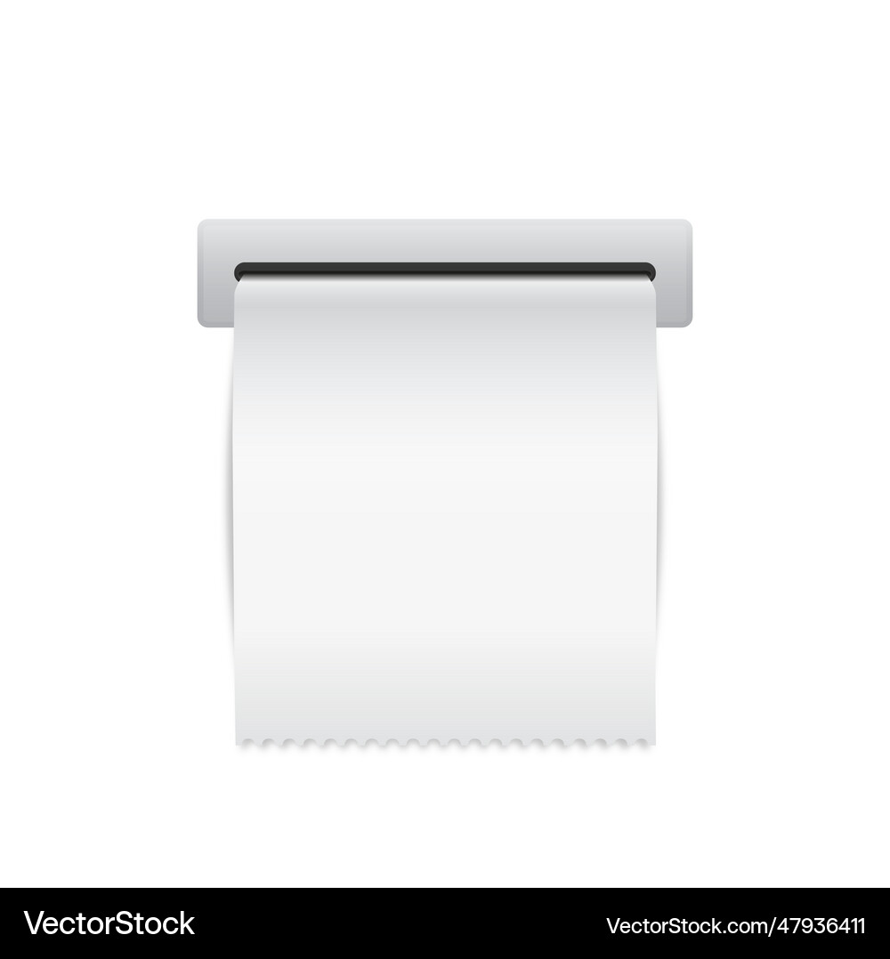 Sales printed receipt bill template sales receipt Vector Image