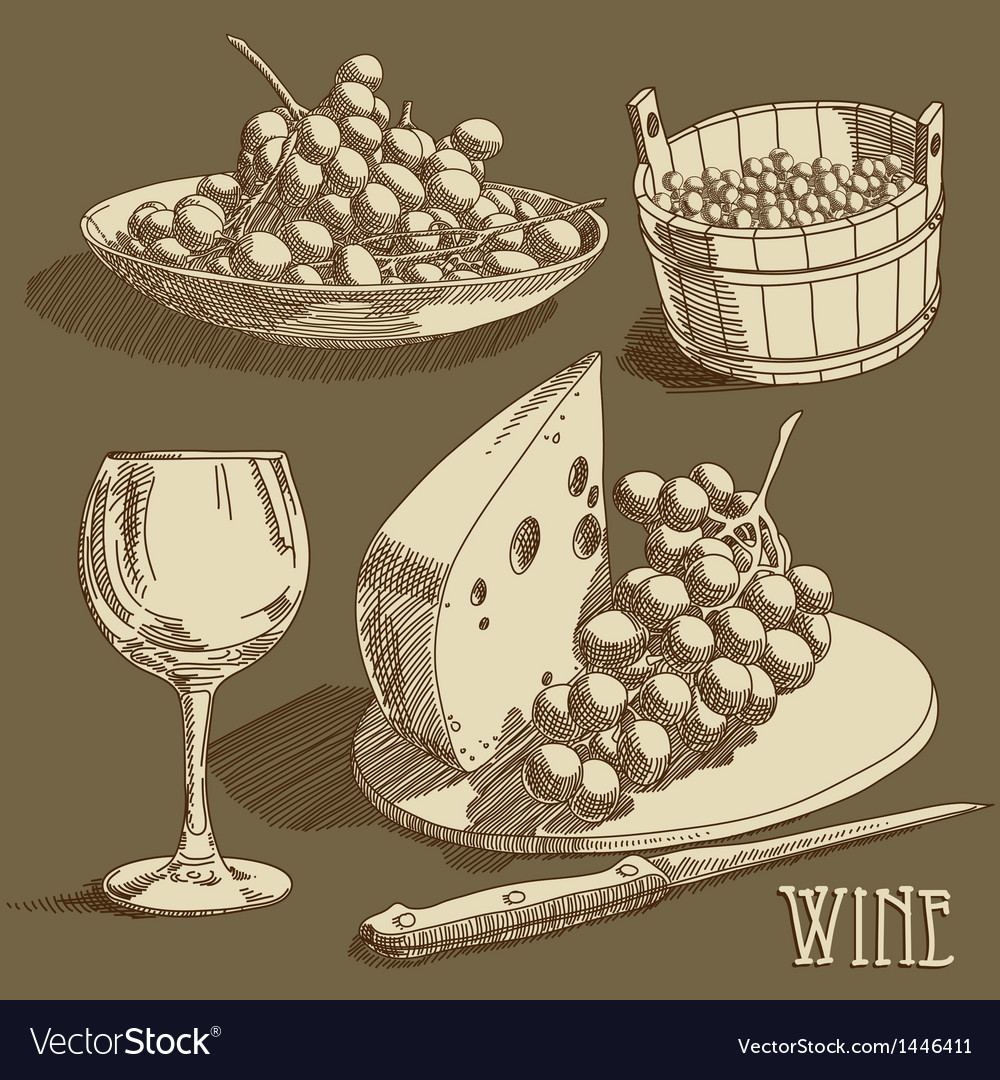 Wine background Royalty Free Vector Image - VectorStock