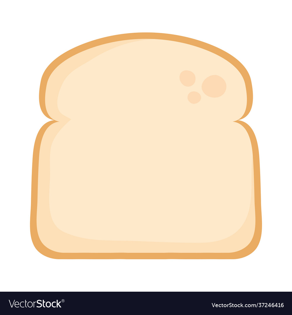 Bread slice design Royalty Free Vector Image - VectorStock