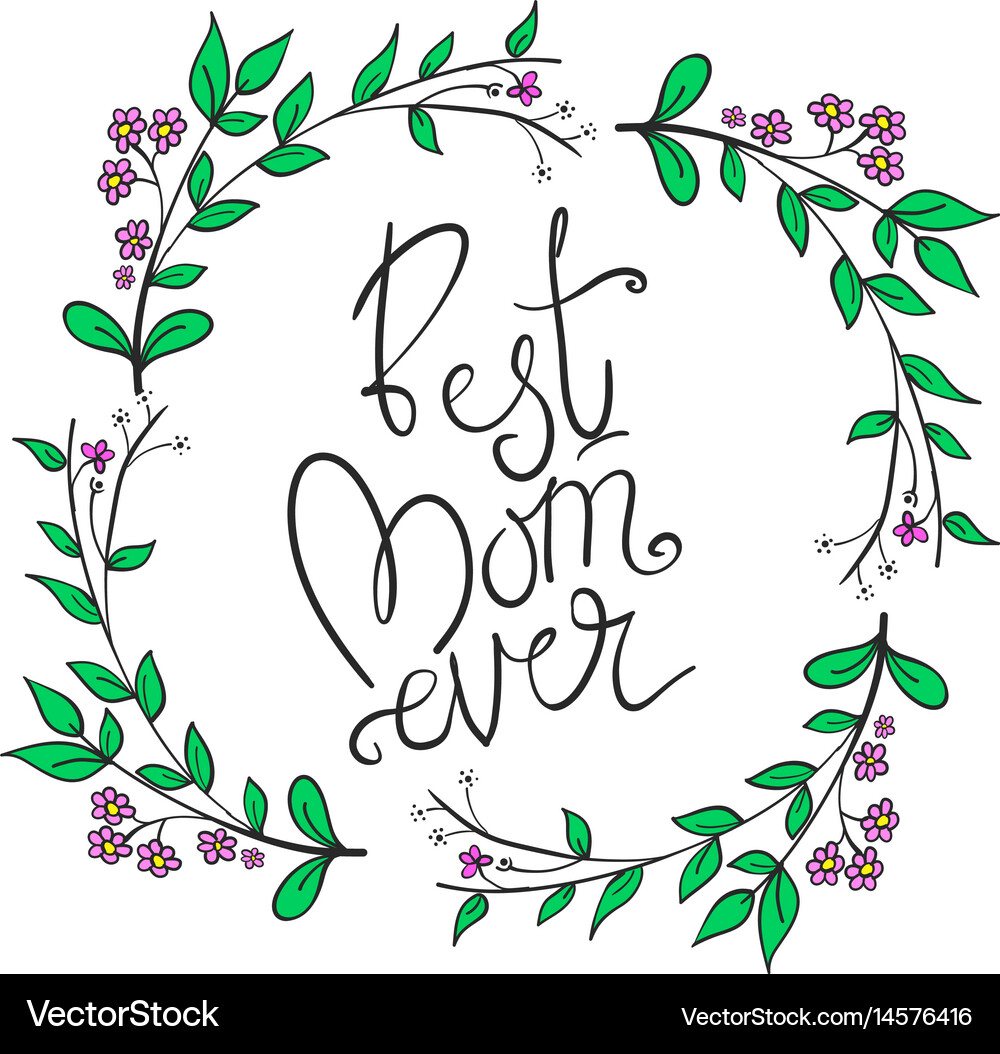 Collection mother day greeting card Royalty Free Vector