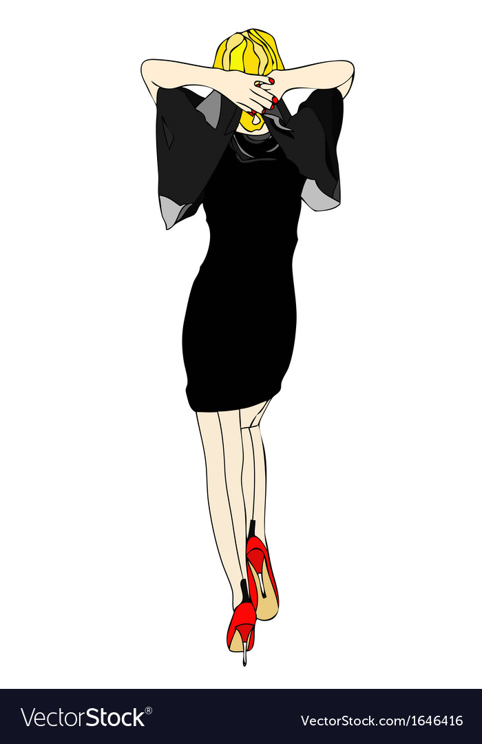 Elegance in black Royalty Free Vector Image - VectorStock