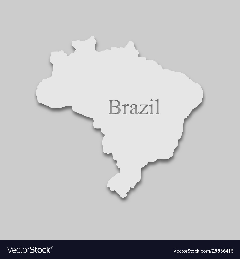 Map brazil Royalty Free Vector Image - VectorStock