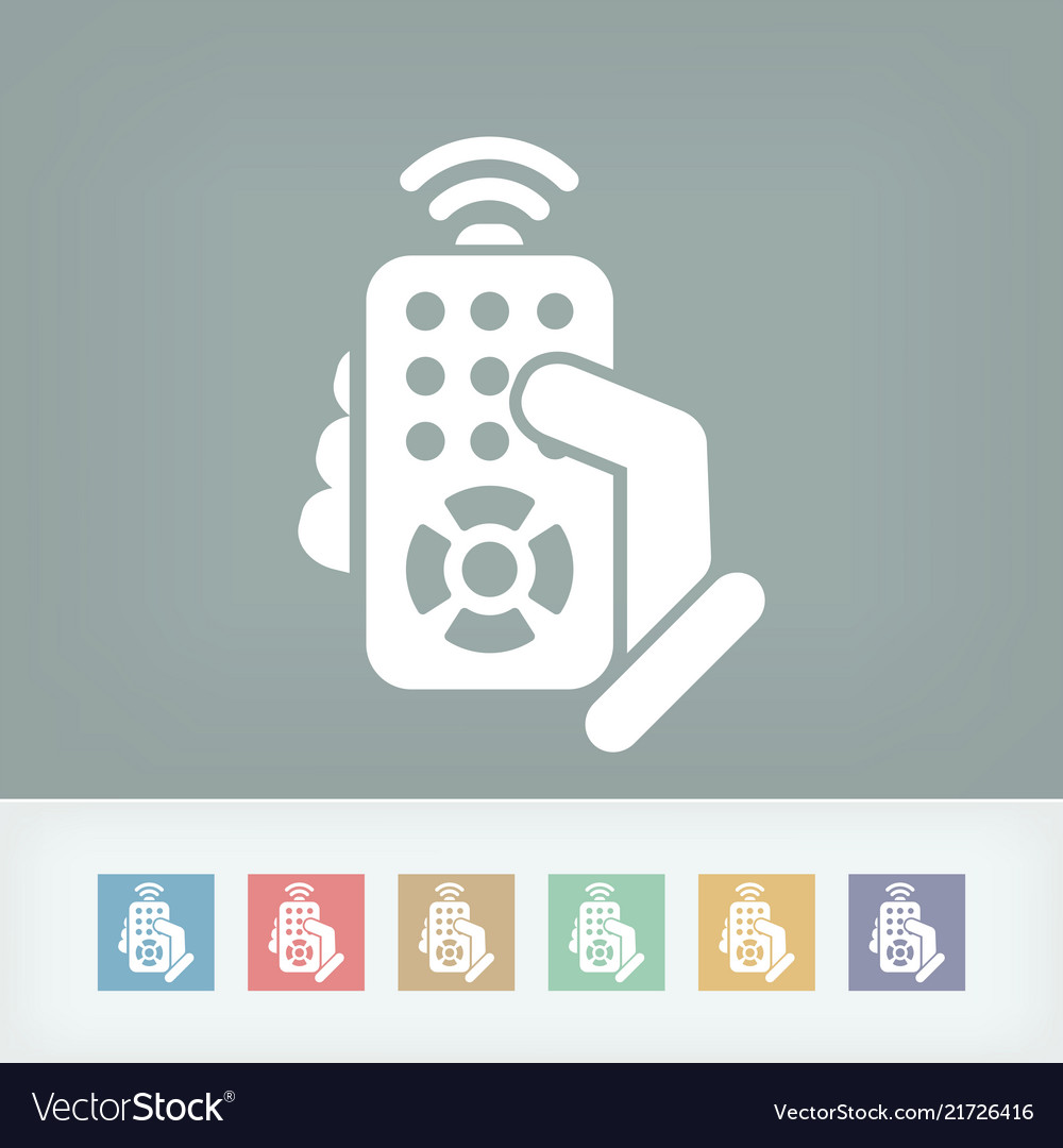 Remote control concept icon Royalty Free Vector Image