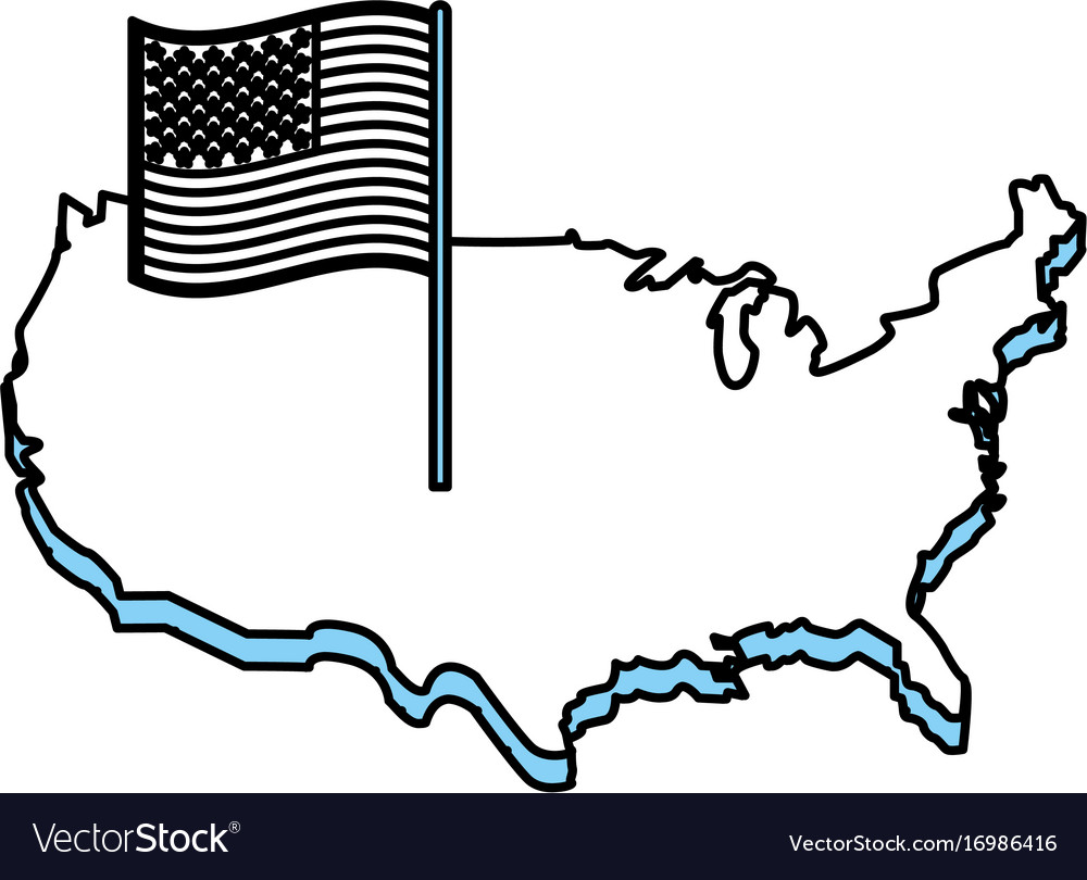 United states map Royalty Free Vector Image - VectorStock