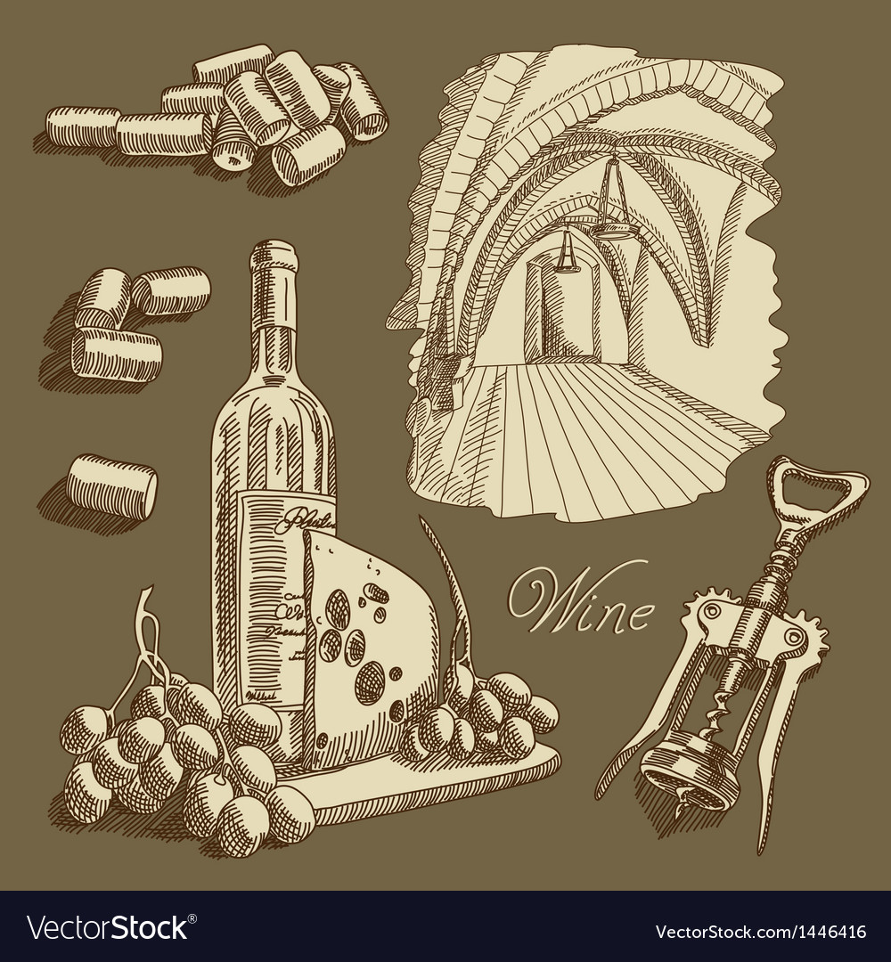 Wine background Royalty Free Vector Image - VectorStock
